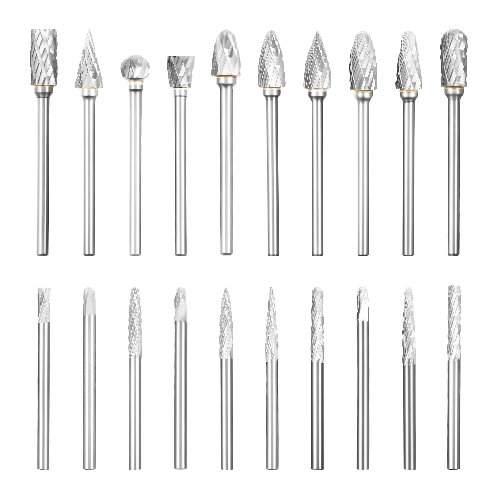 20 Pcs Carbide Burr Set Tungsten Steel Die Grinder Bits Efficient ...