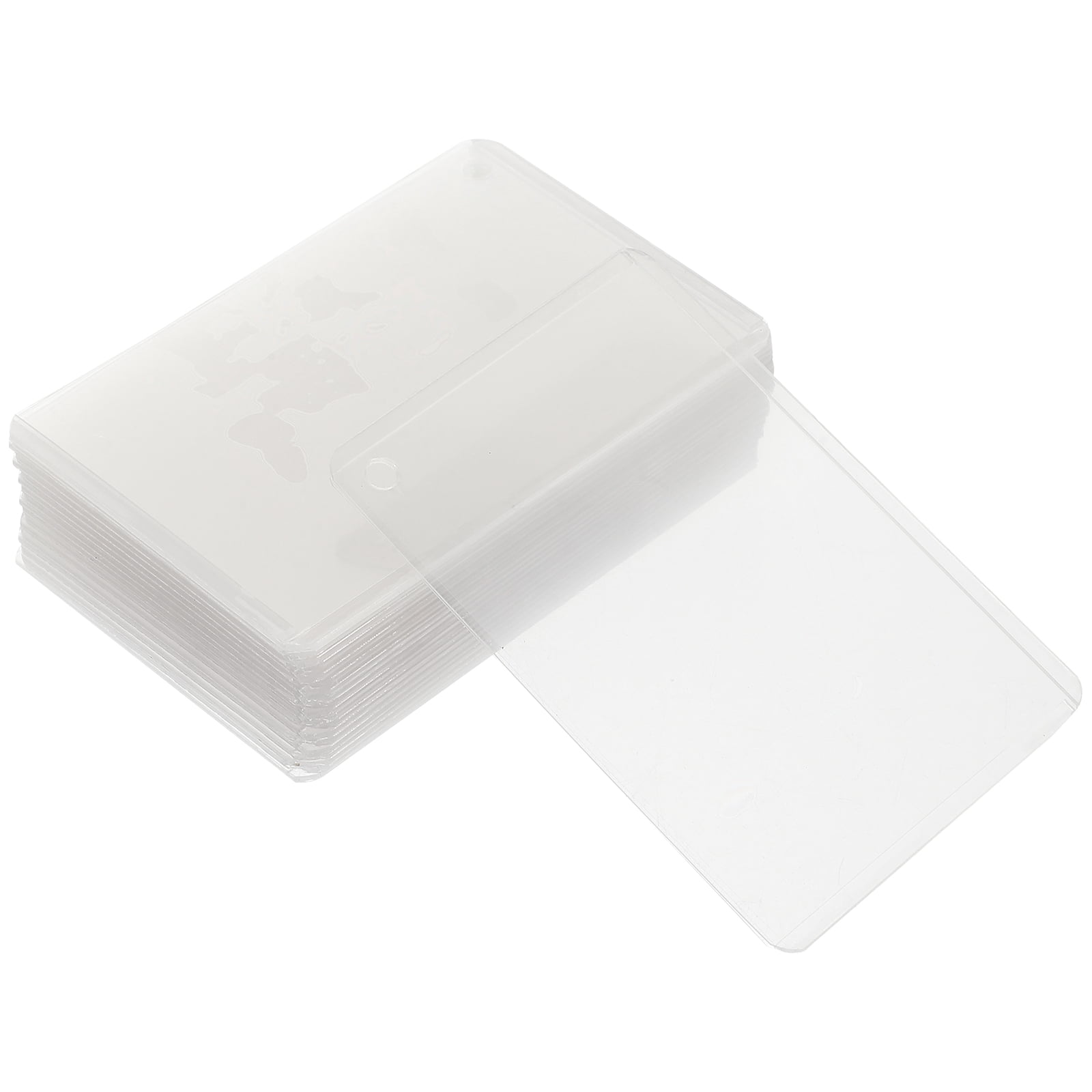 20 Pcs Card Holder Transparent Thickened ID Photo Pvc Star Idol Album ...