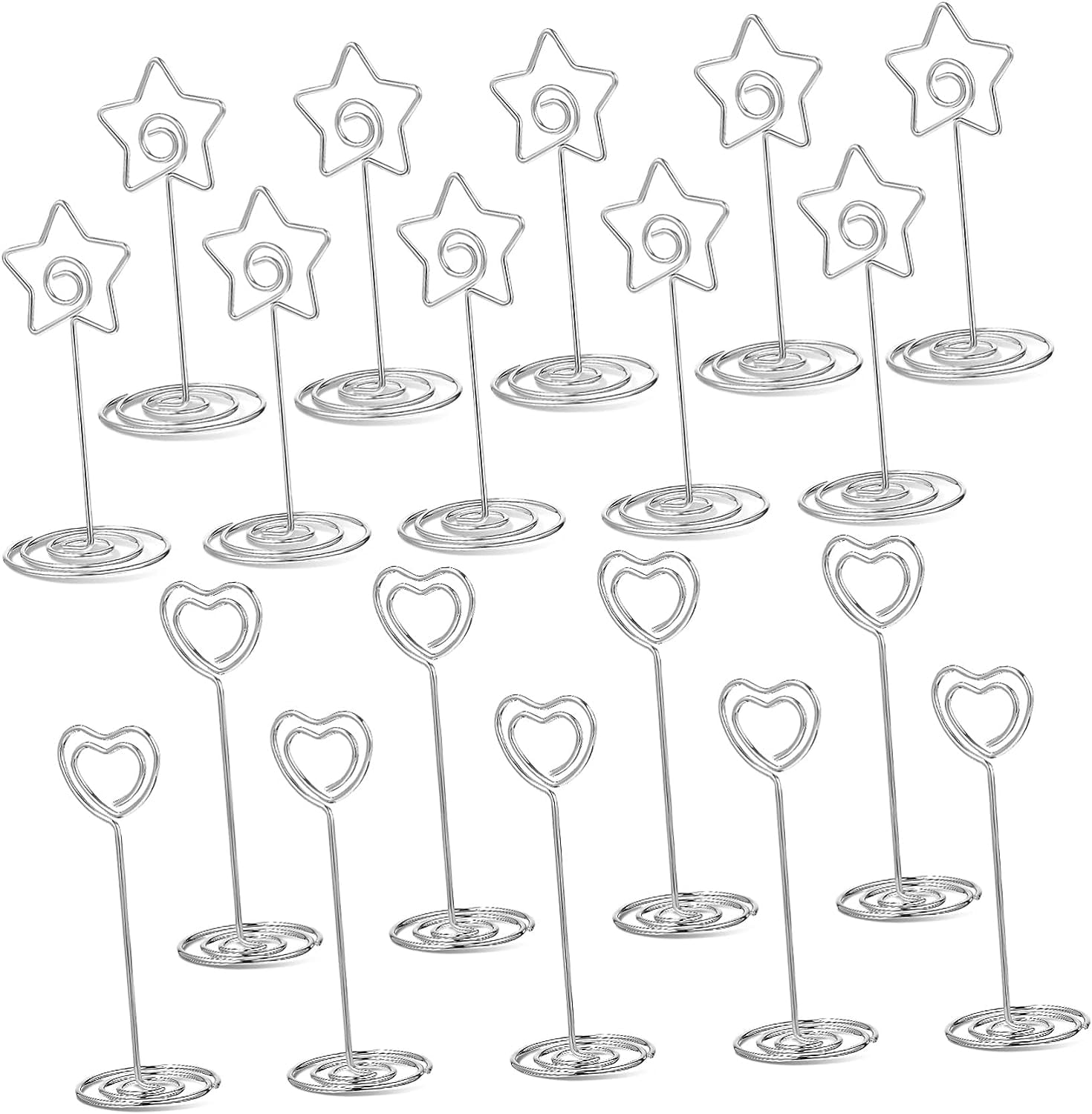 20 Pcs Card Holder Wedding Table Numbers Table Top Display Stand ...
