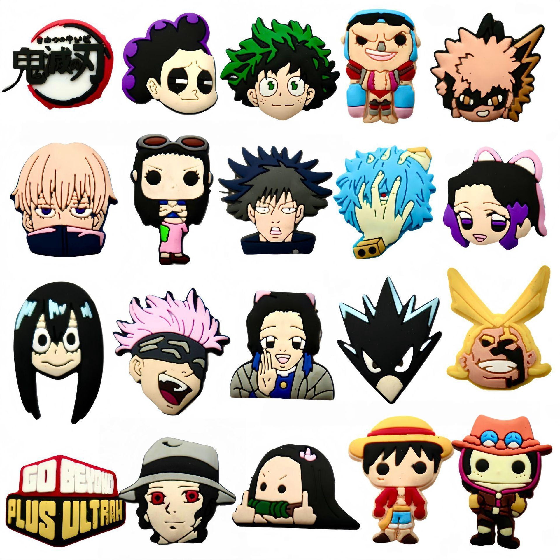 20 Pcs Cartoon Demon Slayer Shoe Charms for Clog Sandals, Cute Shoes ...
