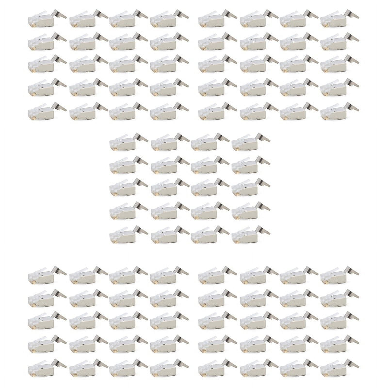 20 Pcs Cat6/6A RJ45 Pass Through Modular Plugs, Shielded (STP ...