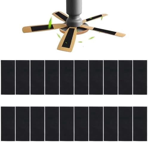 20 Pcs Ceiling Fan Filters for Blades, Fan Air Purifier Pads with ...