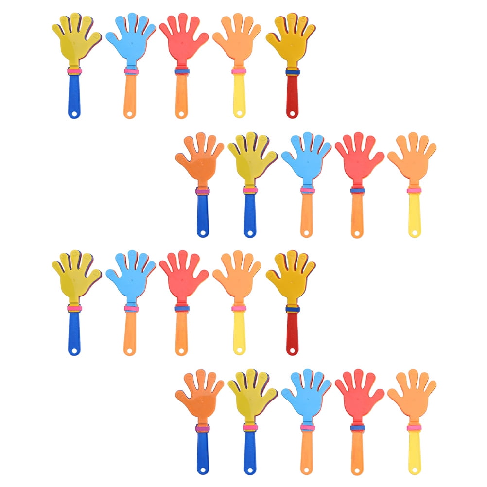 Masteelf 20pcs Hand Clappers 4-Inch Colorful Plastic Noisemakers For ...