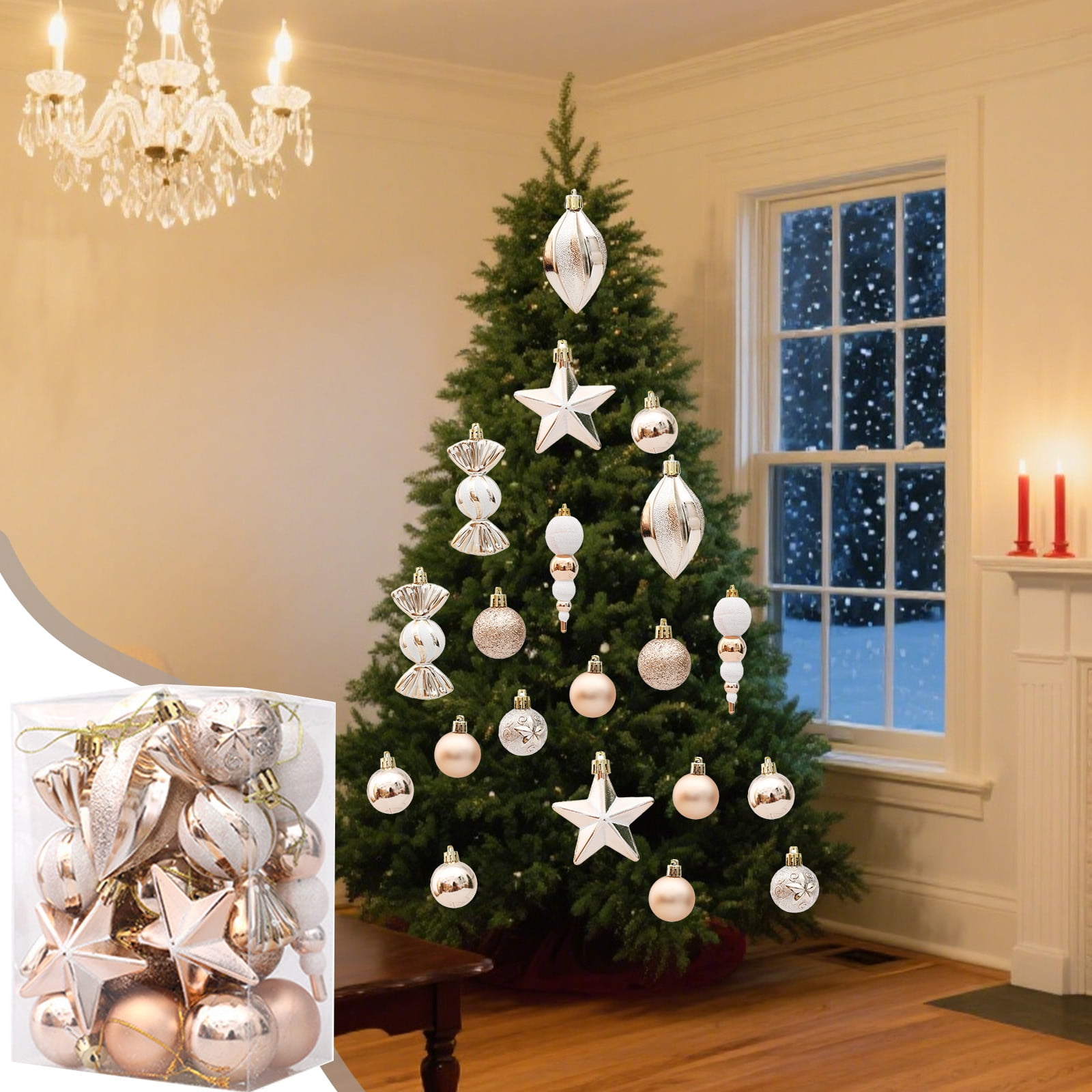 20 Pcs Christmas Decorations Christmas Tree Hanging Set Shaped Hanging ...