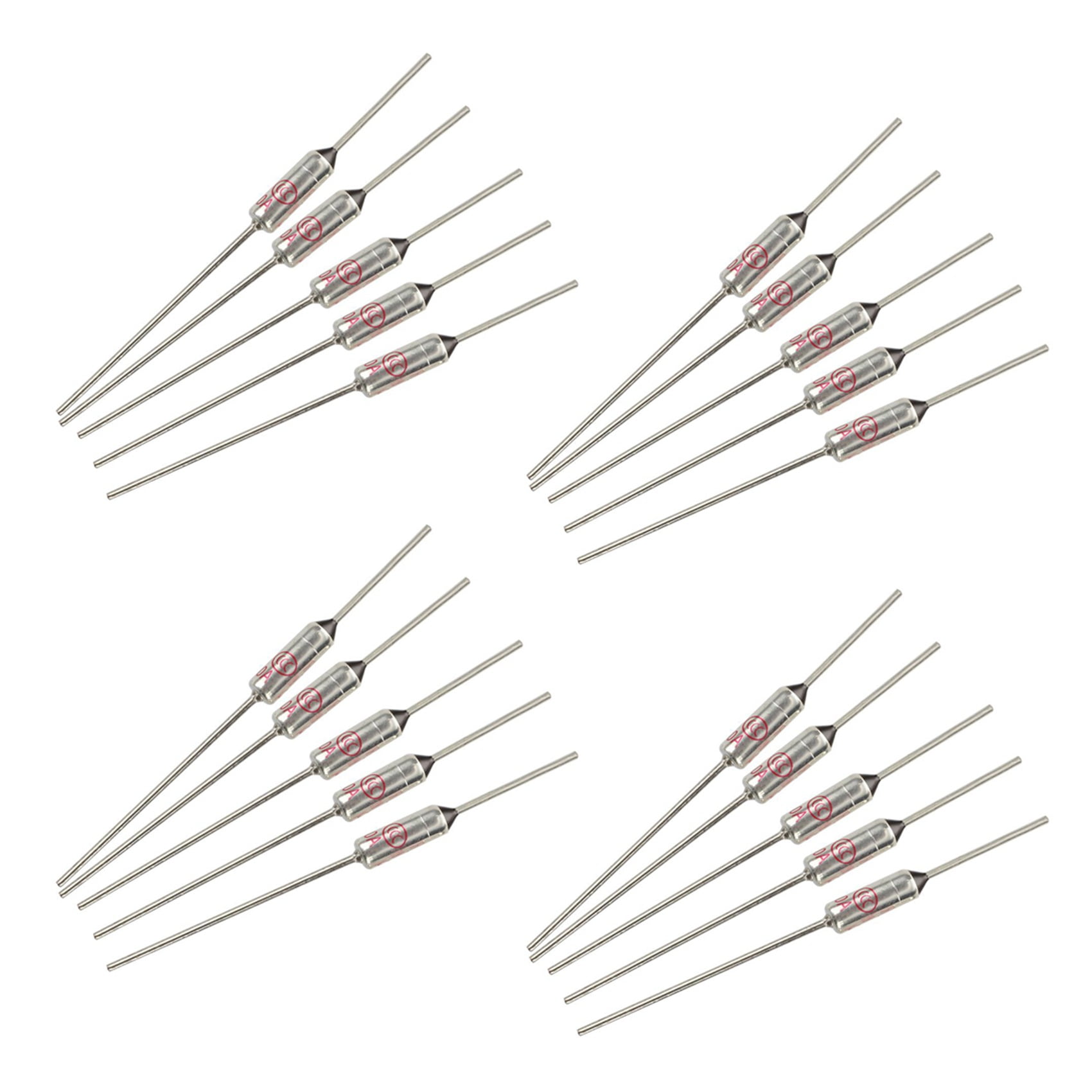 20 Pcs Circuit Cut Off TF 185 Celsius 250V 10A Temperature Thermal ...