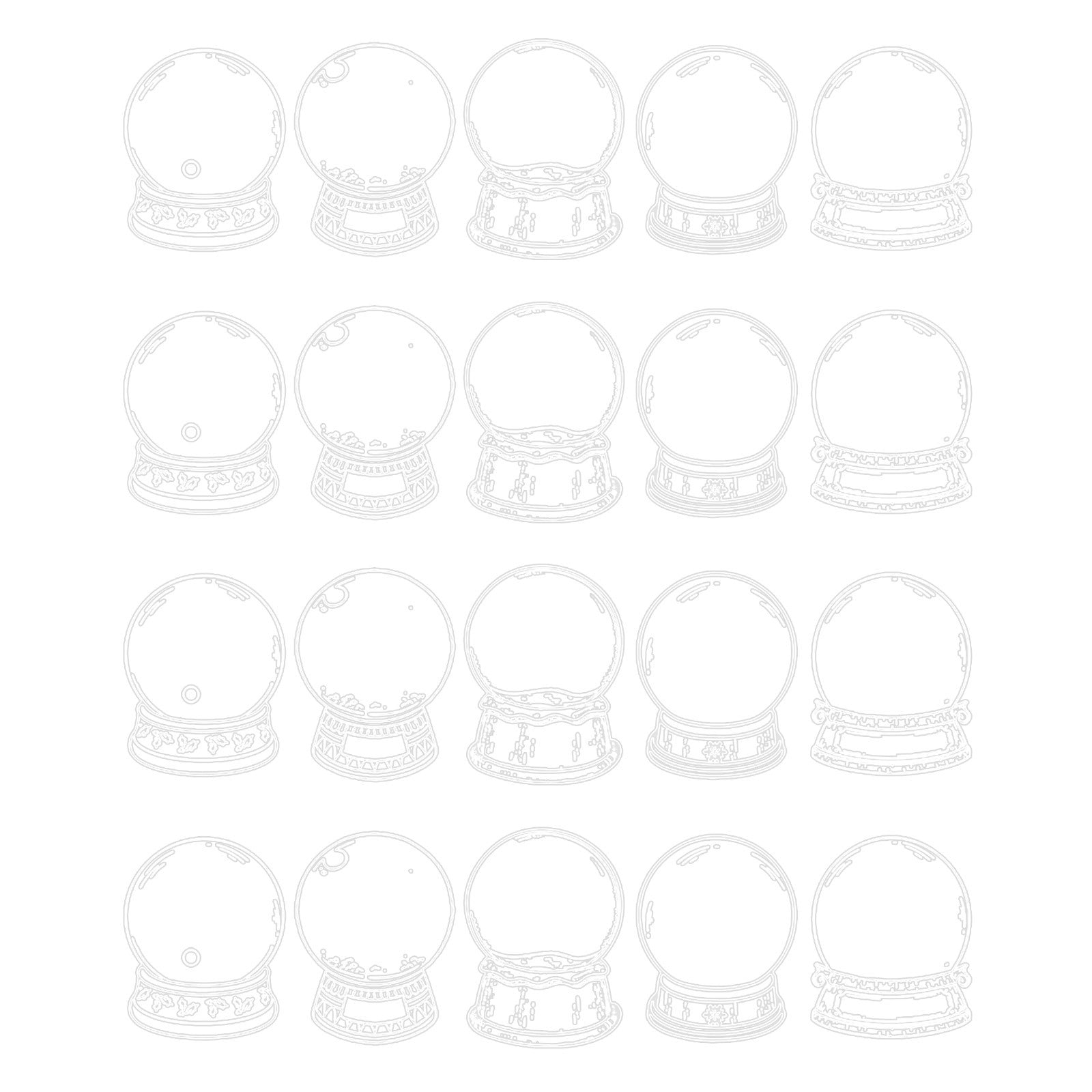 20 Pcs Classic DIY Transparent Dried Flower Bookmarks Transparent ...