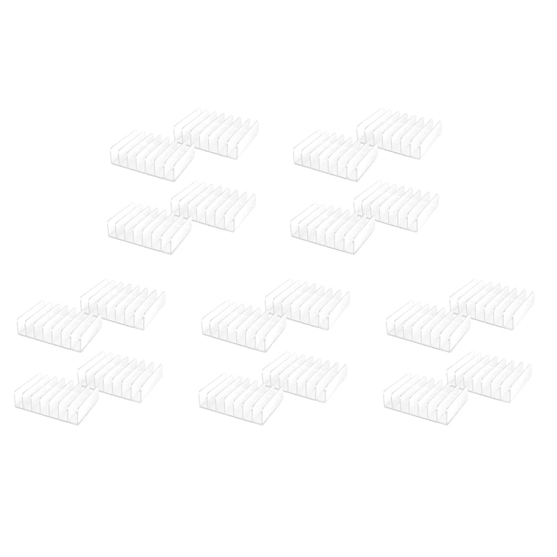 20 Pcs Clear Acrylic CD Holder with Tackable CD DVD Display Rack CD ...