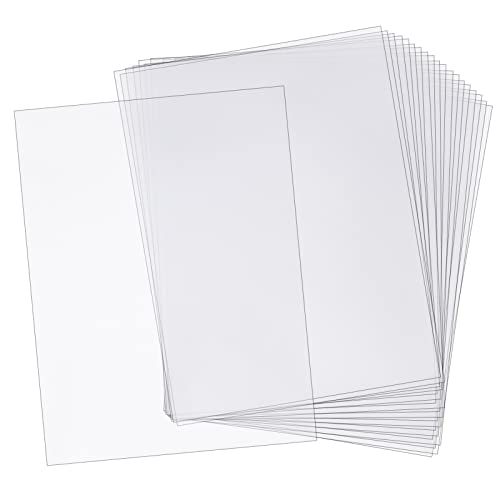 20 Pcs Clear PVC Flexible Plastic Board Sheet, 8.25 x 11.75 inch Clear ...