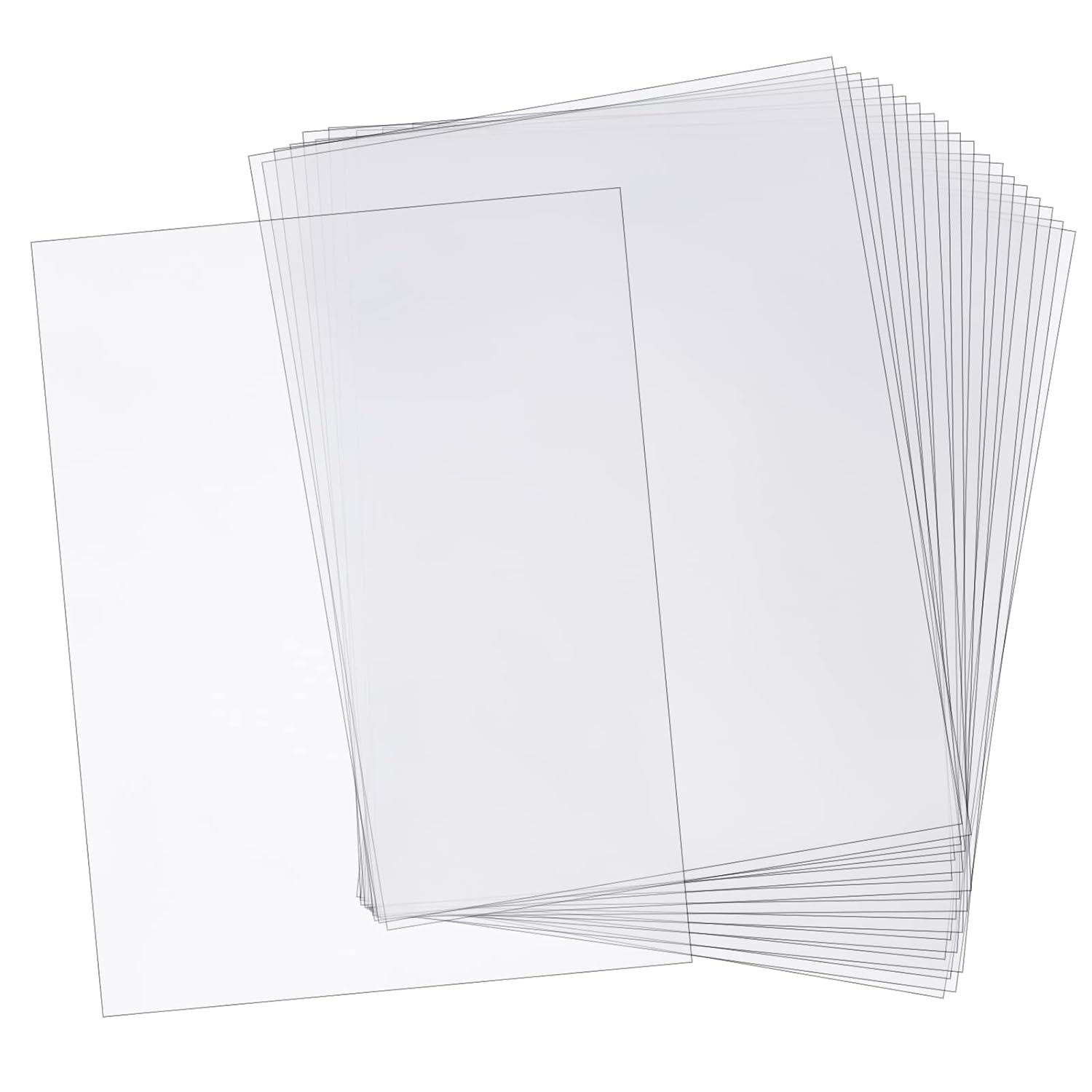 20 Pcs Clear PVC Flexible Plastic Board Sheet 8.25 x 11.75 inch Clear ...