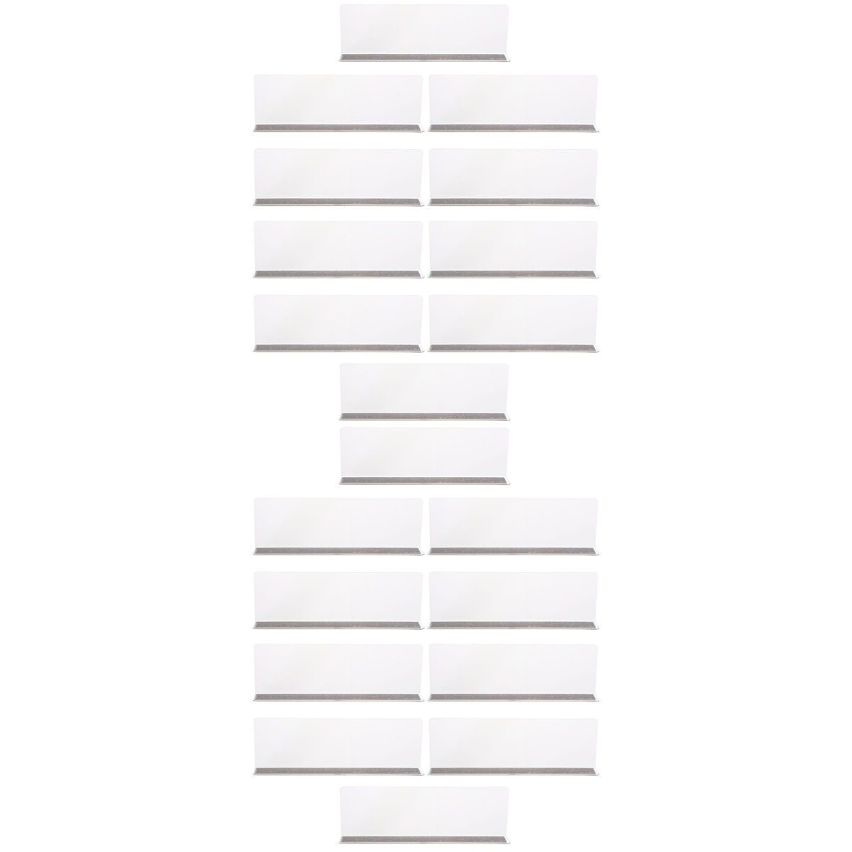 20 Pcs Clear Shelves Shelf Cupboard Partition Plate Acrylic Magnetic ...