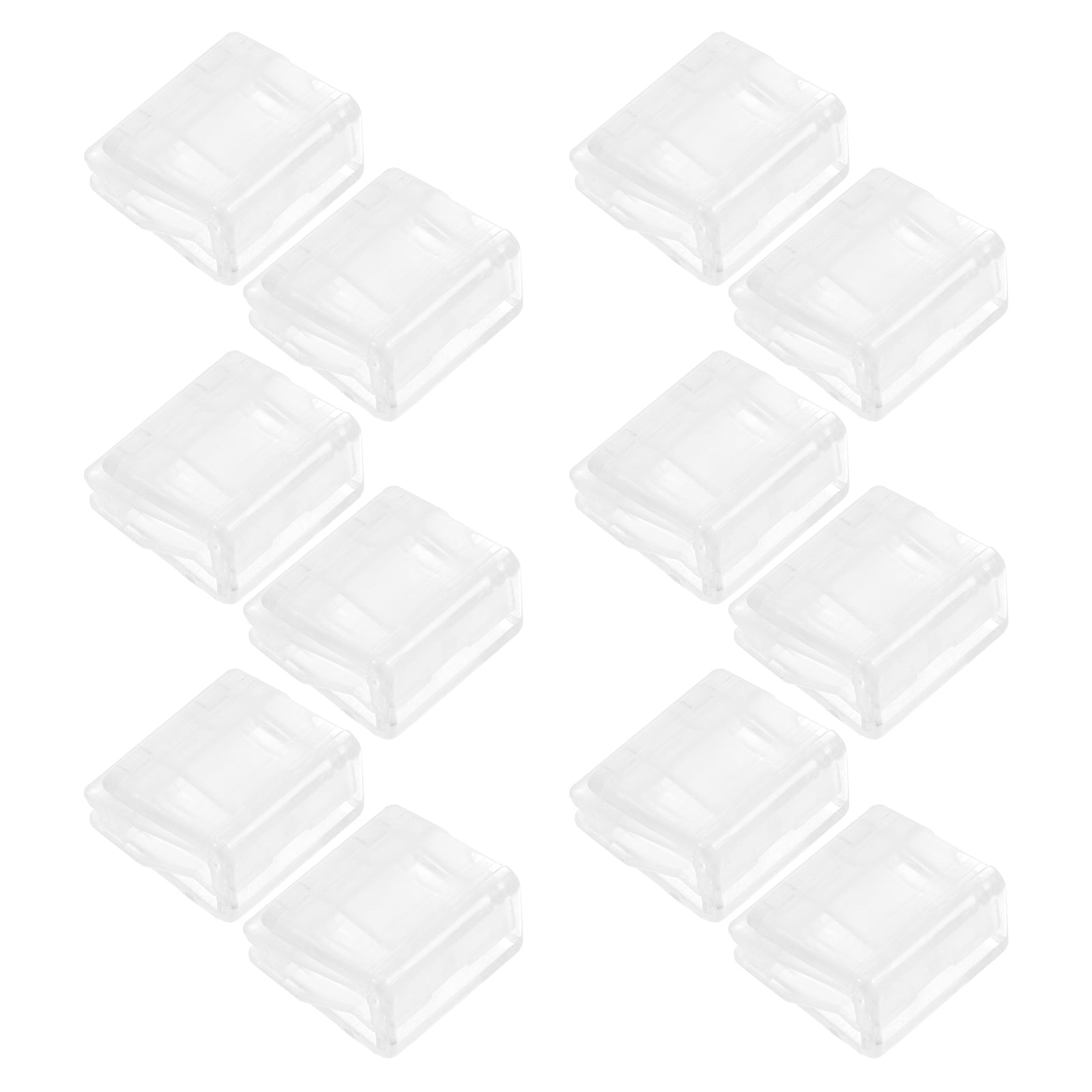 20 Pcs Clips for Paper Small Plastic Transparent Capsules Packaging ...