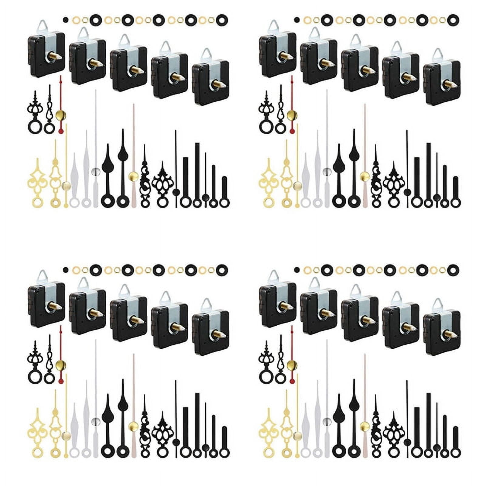 20 Pcs Clock Movement Mechanism Parts Silence Quartz DIY Wall Clock ...