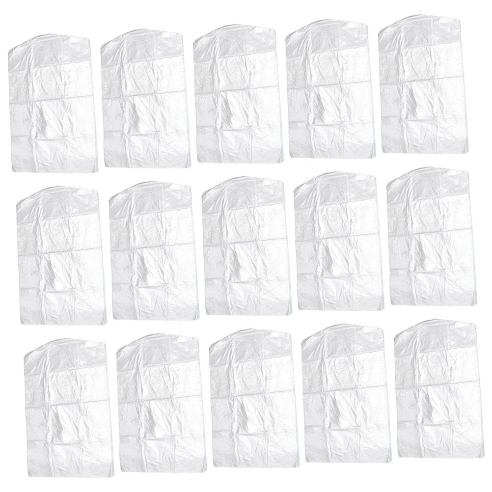 20 Pcs Clothing Dust Cover Garment Bag Dry Cleaning Pouch Coat Hanging ...