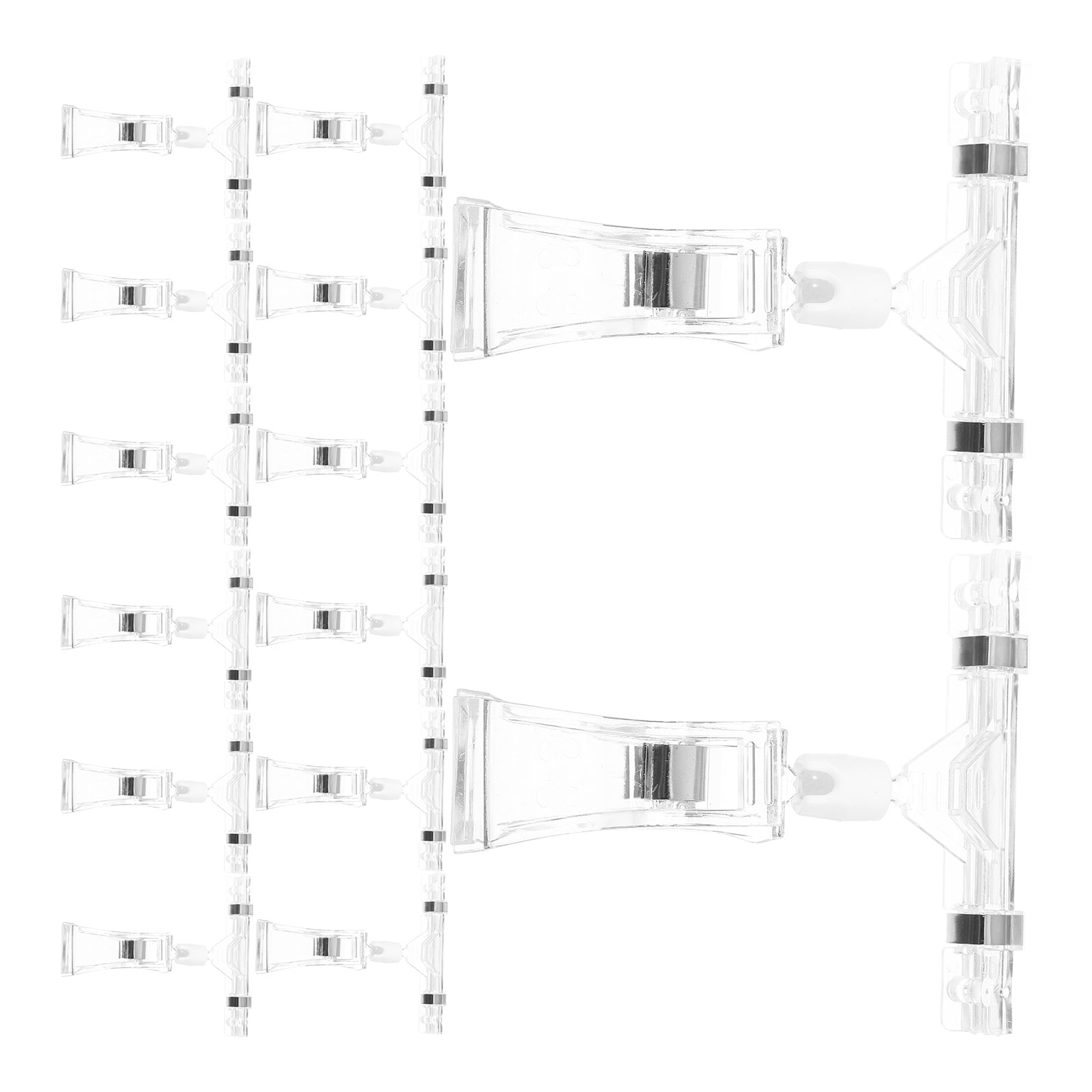 20 Pcs Clothing Rack Signs Holder Price Name Stand Transparent ...