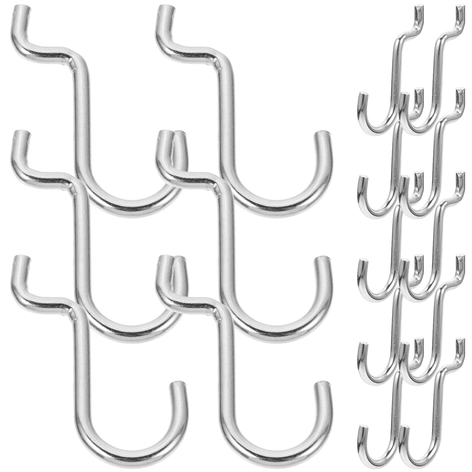 YuYiSan 20pcs Metal Pegboard Hooks Garage Pegboard Board Hooks Shop ...