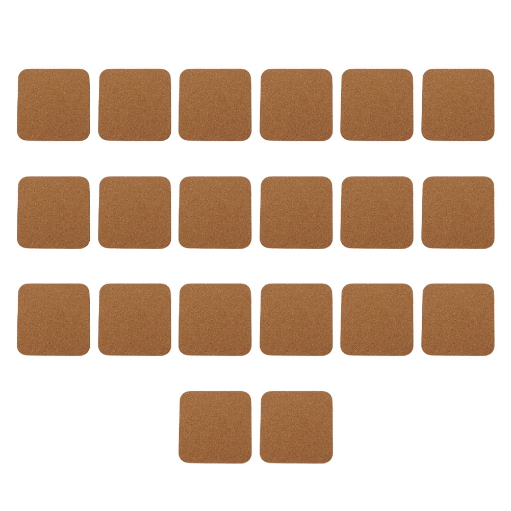 OUNONA Light Brown Composite Coasters with Nonslip Design for Cups ...