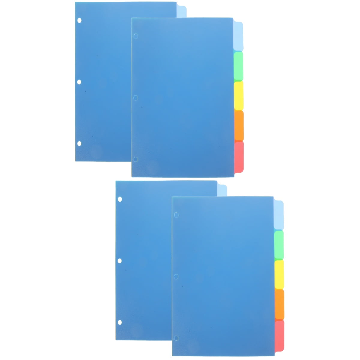 20 Pcs Colored Binder Dividers A4 Notepad Divider Tabs Notebook Index ...