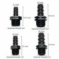 20 Pcs Connections to A Water Pipe 1/2"" 3/4"" Male Threaded Barbed ...
