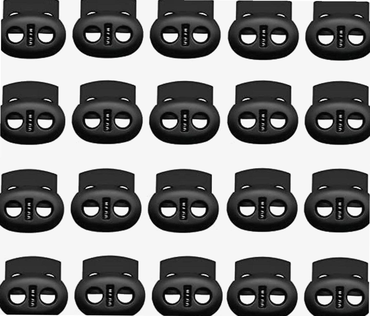 20 Pcs Cord Locks Set, Plastic End Spring Stop Toggle Stoppers for ...