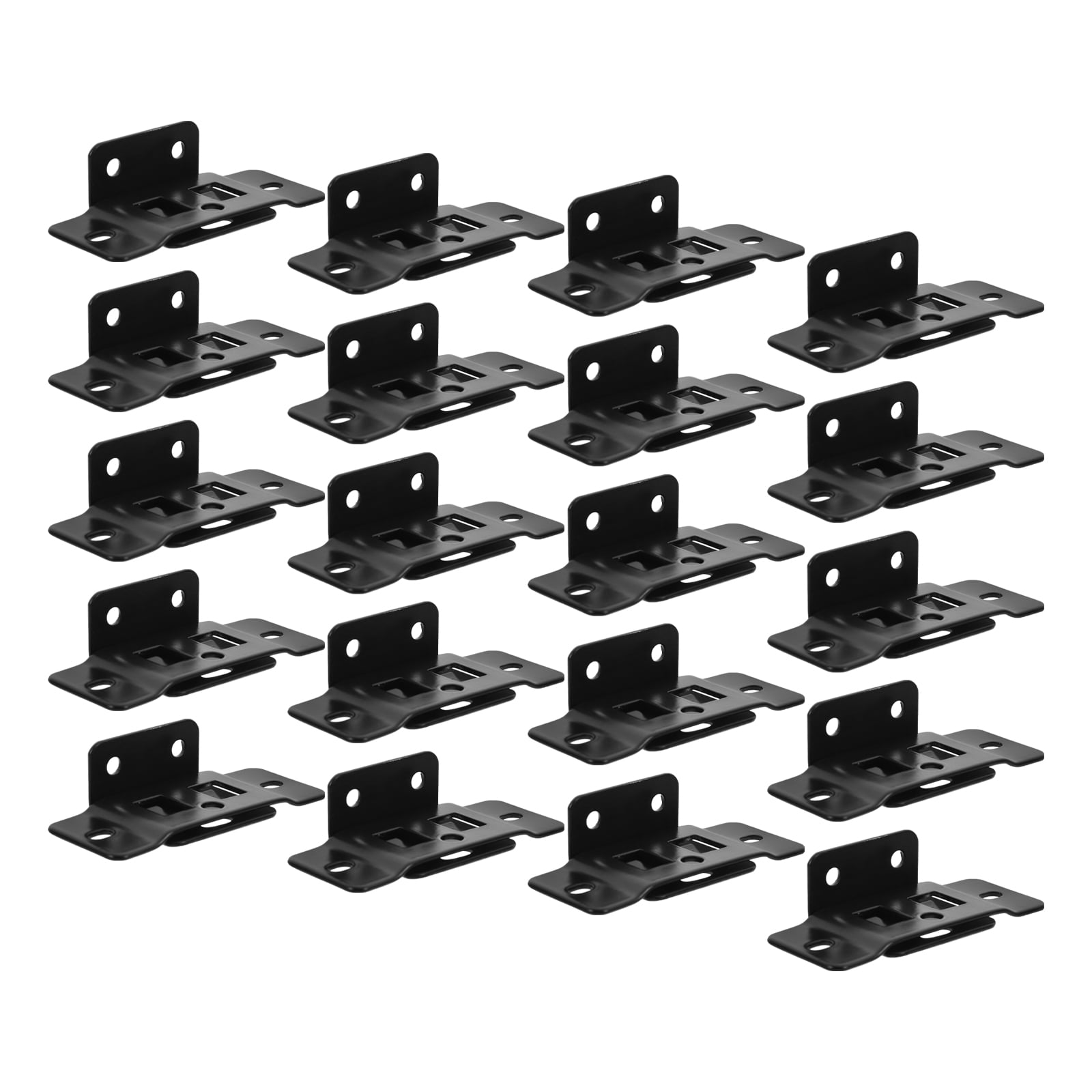 White Metal Corner Brackets for Home Use 20pcs Furniture Shelf Braces ...