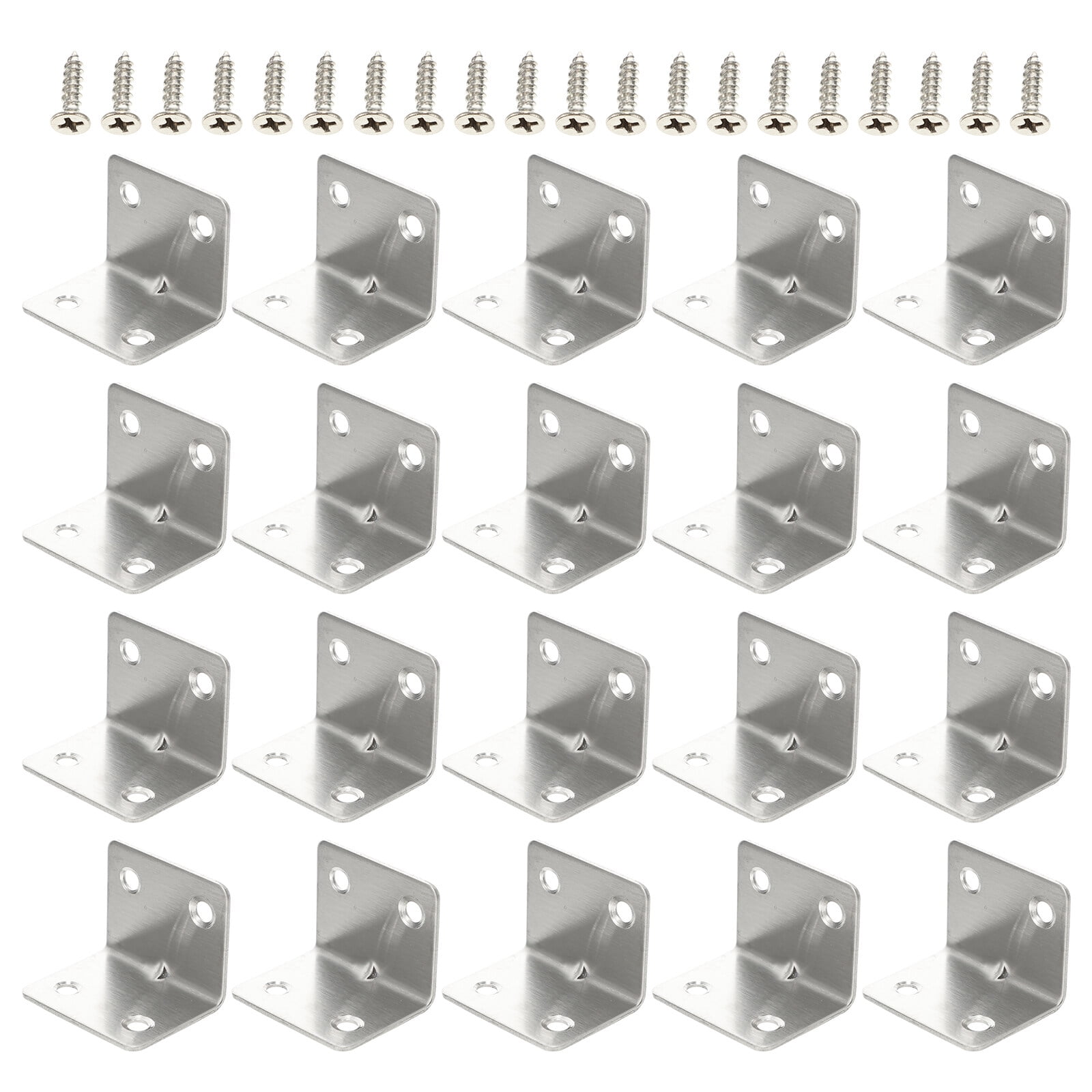 20 Pcs Corner Code Joint Fastener Screw Hole Design Bracket Flush Screw ...