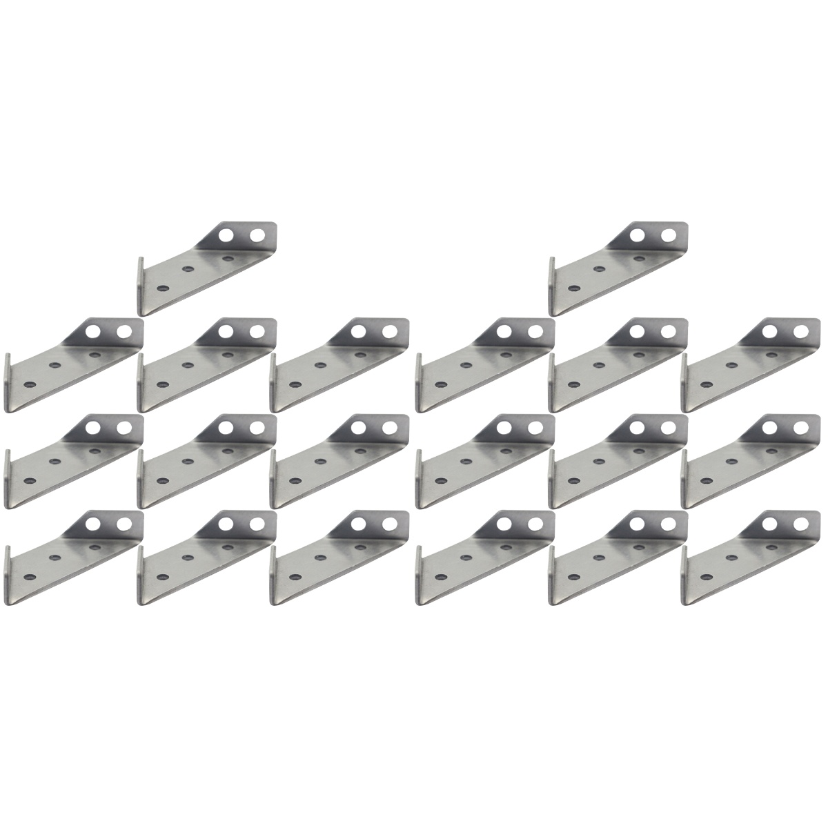 20 Pcs Corner Code Joints Heavy Duty Trapezoid Angle Bracket Furniture ...