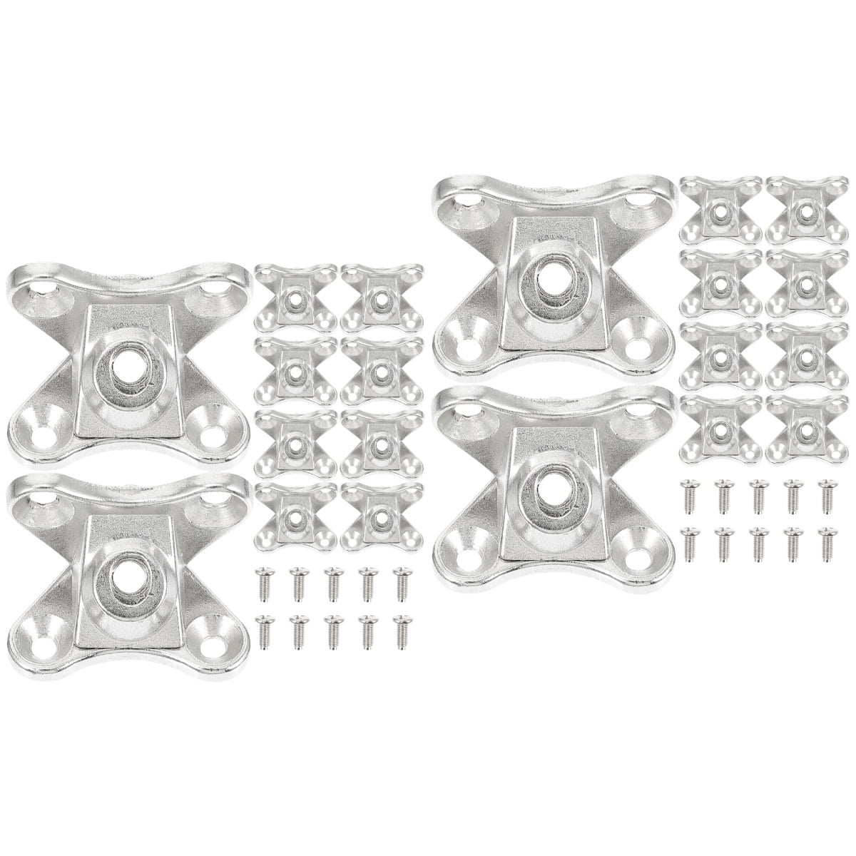 20 Pcs Corner Connector Angle Brackets for Cabinet Table Brace Shelf ...