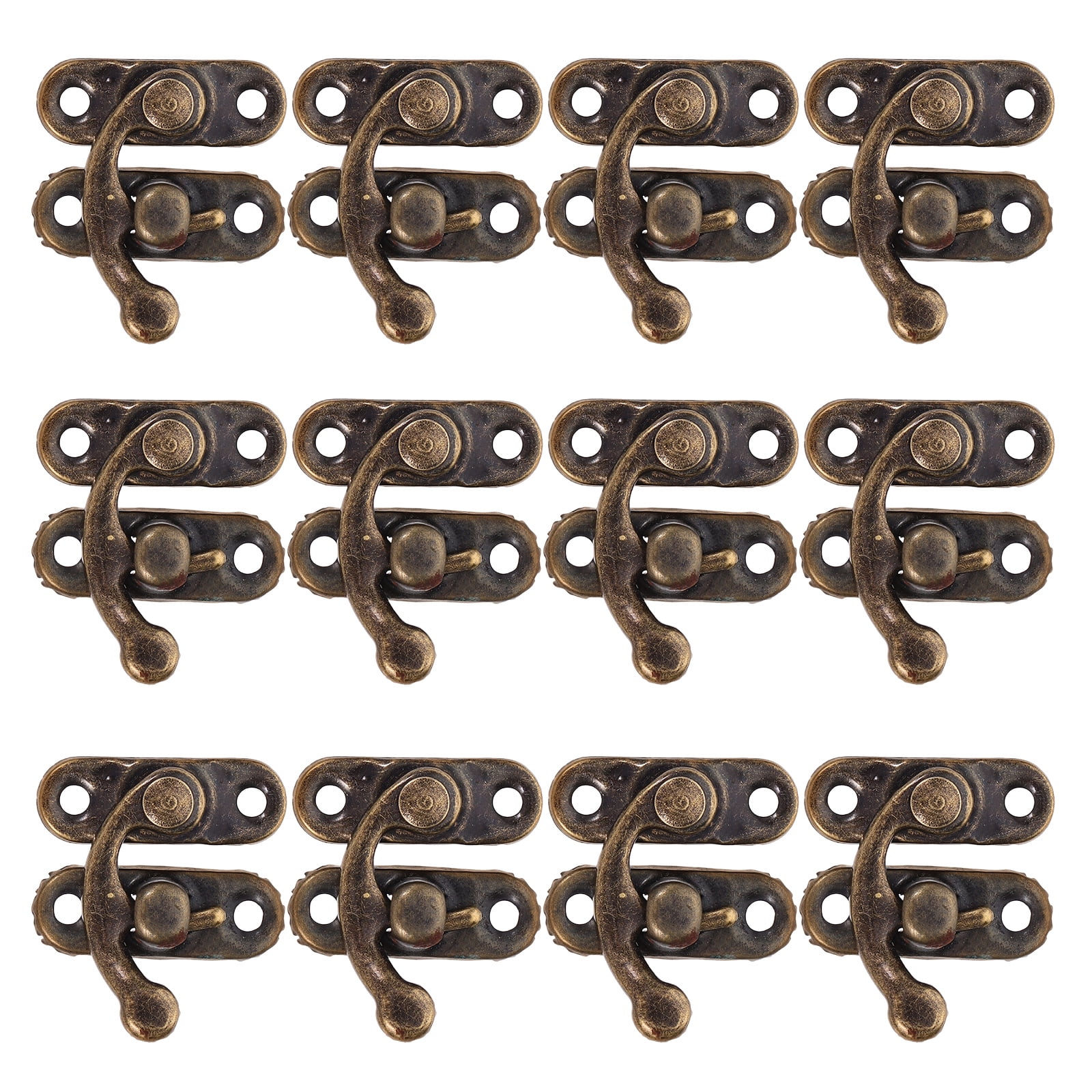 20 Pcs Craft Hinges Cabinet Latch Retro Door Plating Clasp Padlock Hasp ...