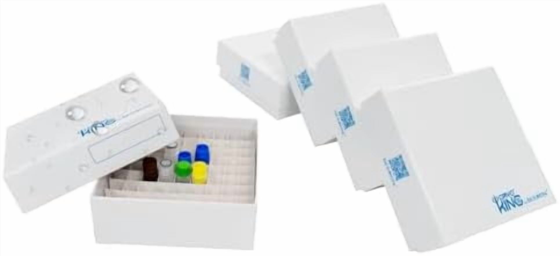 20 Pcs Cryogenic Boxes, Cardboard Cryoboxes 81 Wells, Lab Freezer ...