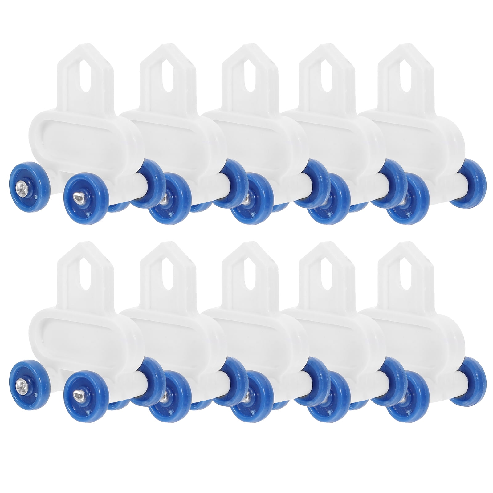 20 Pcs Curtain Track Pulley Peg Hooks Curtains Replacement Runner ...