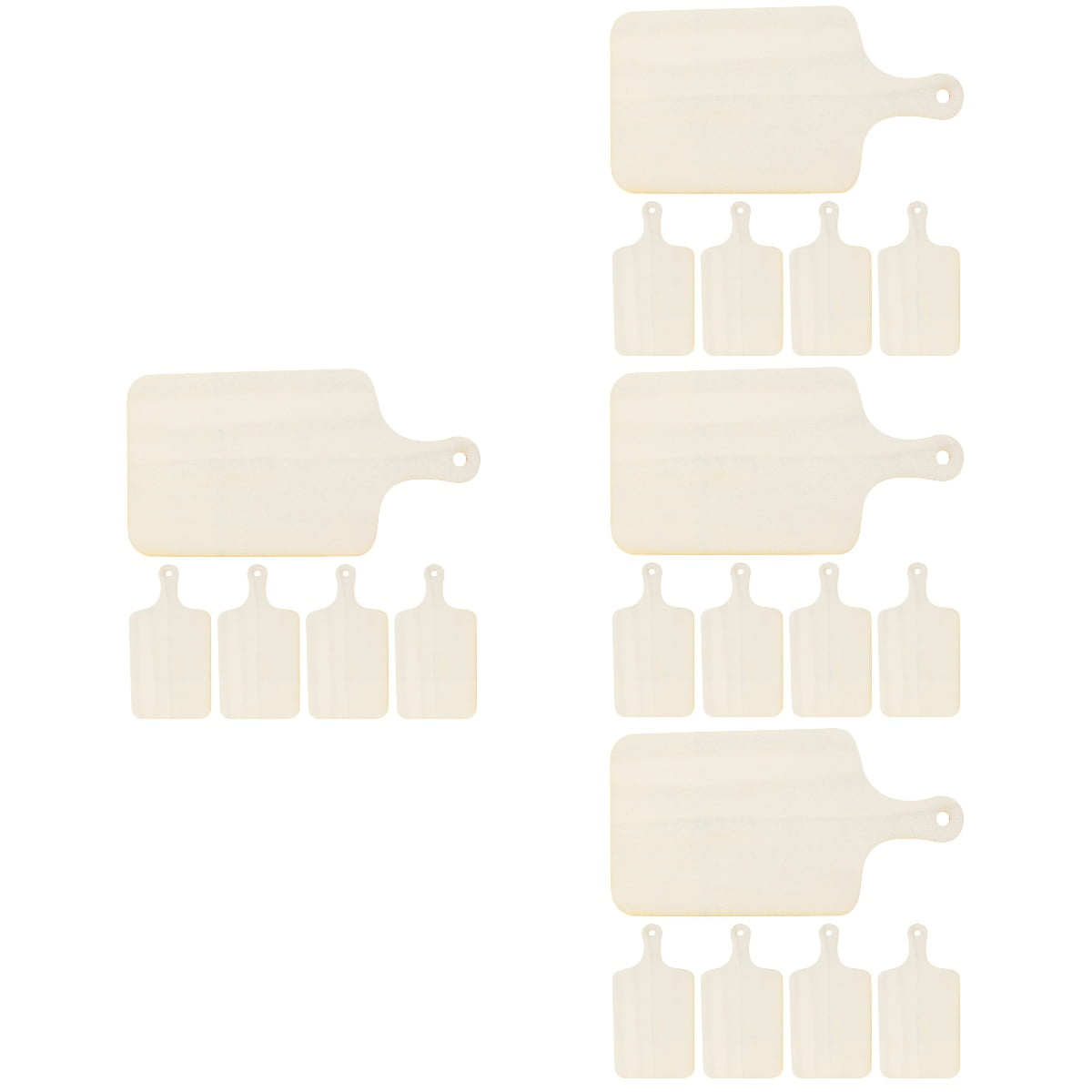 20 Pcs DIY Tray Wood Tray Bread Board Wooden Cutting Boards for Kitchen ...