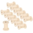 20 Pcs DIY Winding Spool Rolling Wire Tool Craft Bobbin Colorful Wooden ...