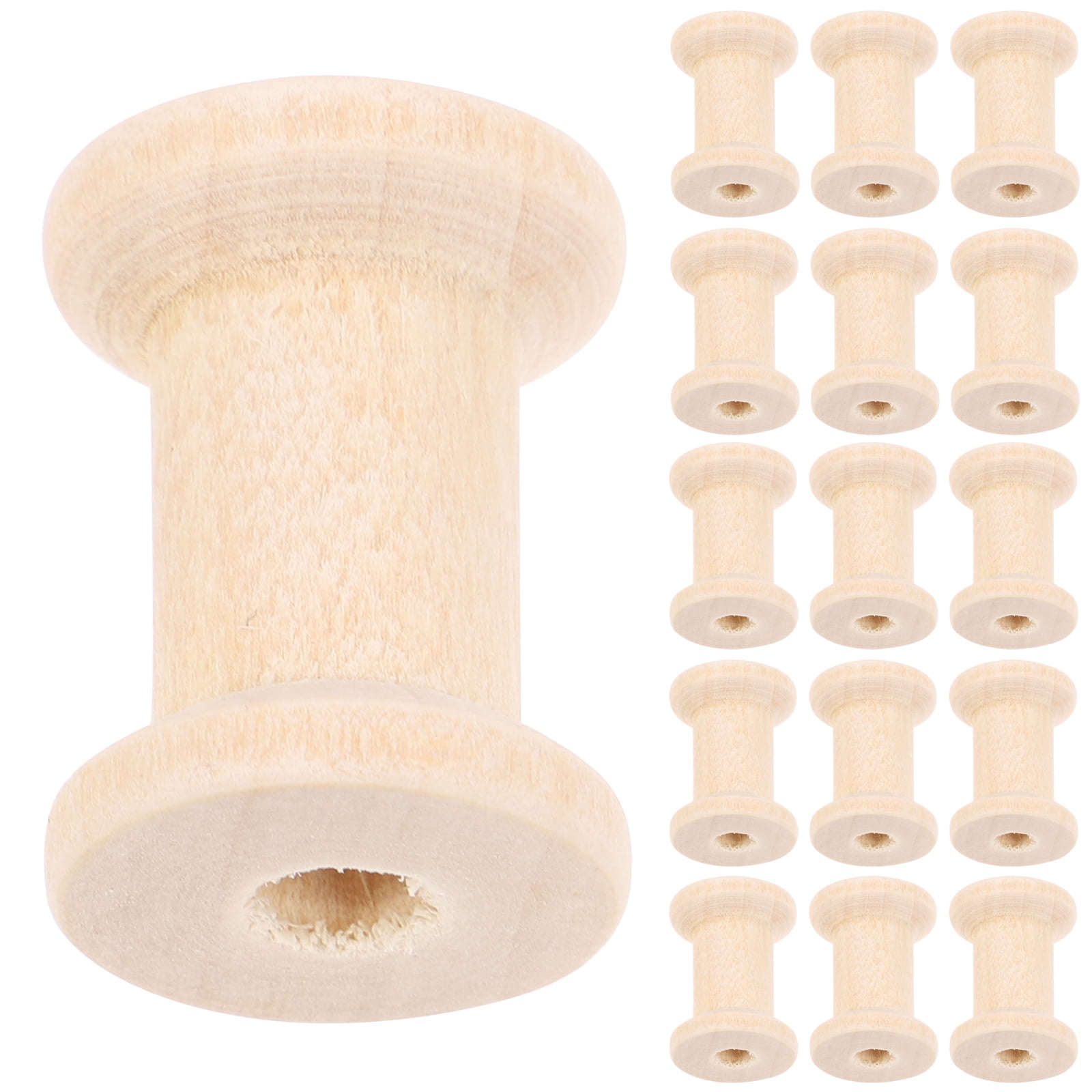 20 Pcs DIY Winding Spool Unfinished Bobbin DIY Thread Spools Handmade ...