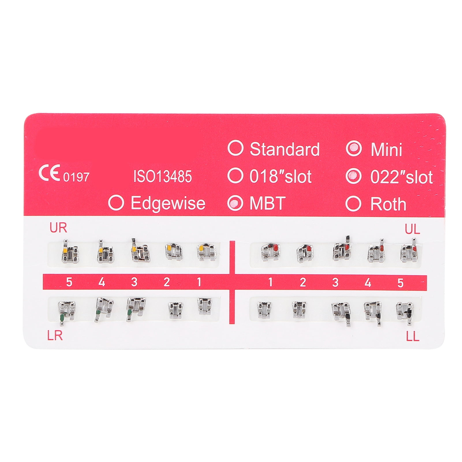20 Pcs Dental Orthodontic Brackets Brace Stainless Steel Bracket Brace ...