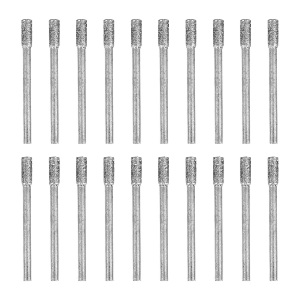 20 Pcs Diamond Grinding Bits 4mm Cylinder Head Grinding Bit Rotary ...