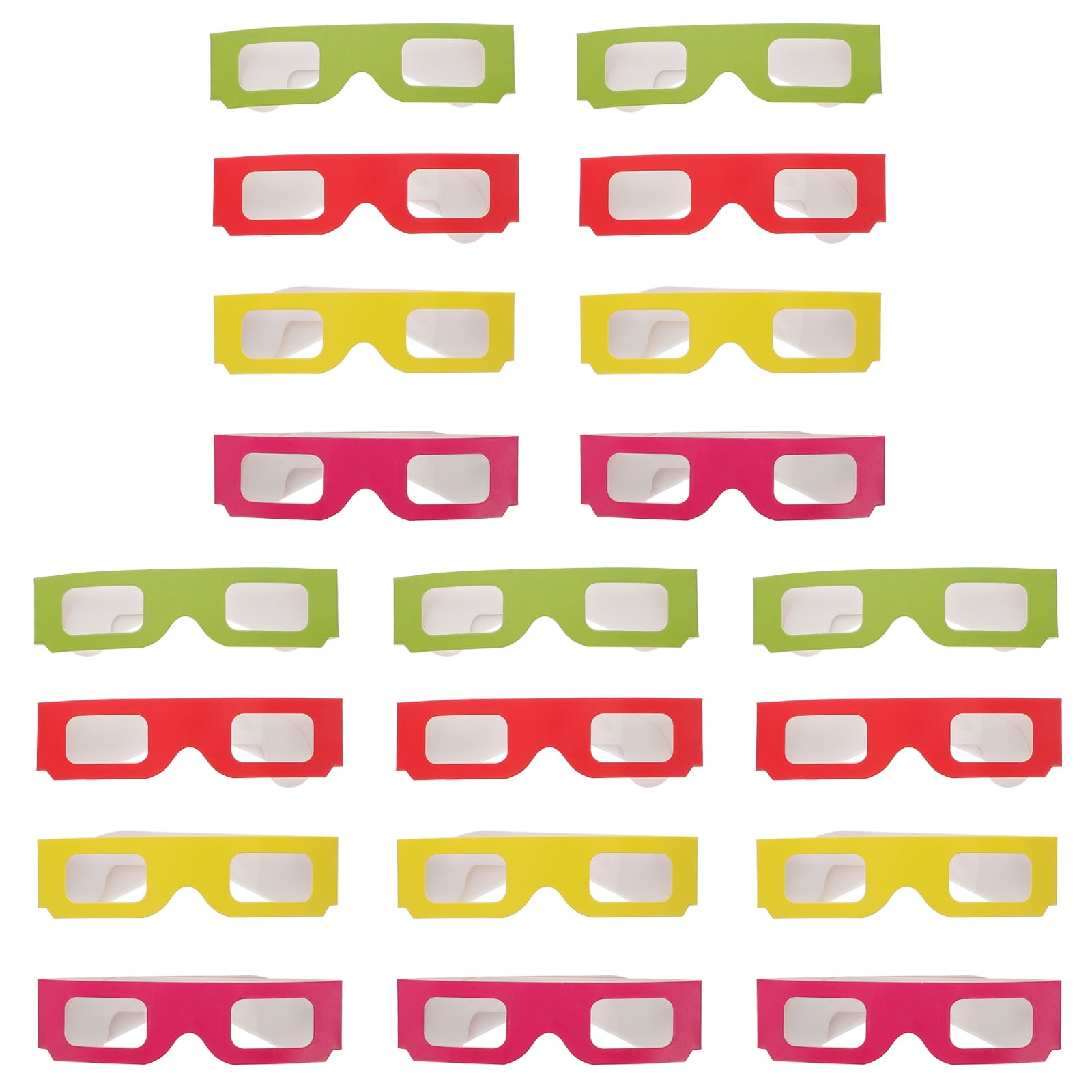 20 Pcs Diffraction Glasses Cardboard - Walmart.com