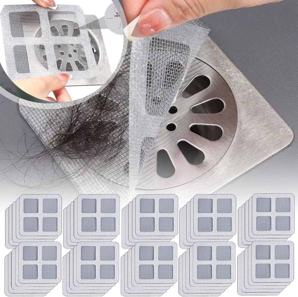 20 Pcs Disposable Floor Drain Filter Stickers, 2025 Upgrade 4 Inch ...