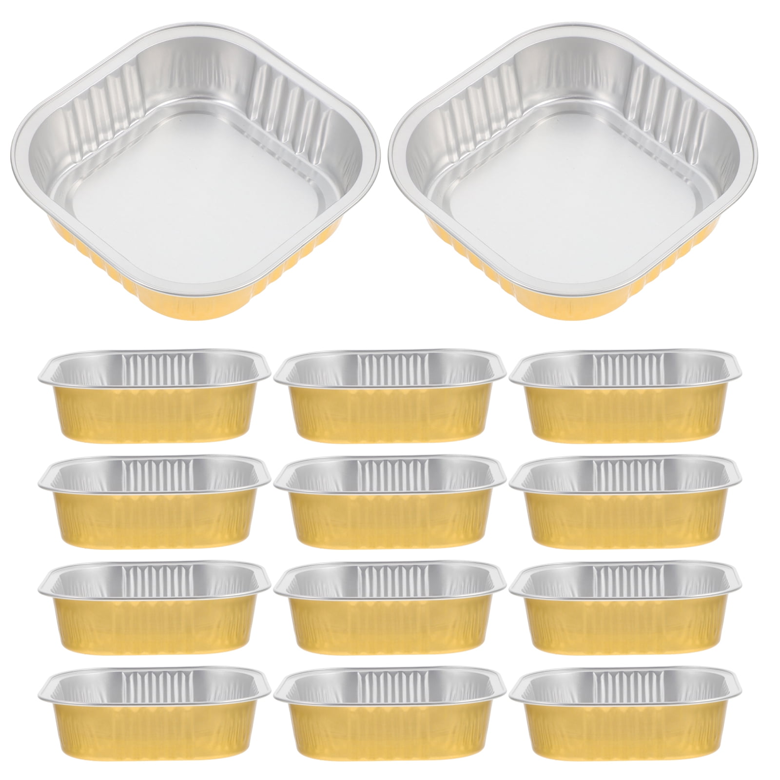 20 Pcs Disposable Packing Box Tray Takeaway Containers Foil Chaffing ...