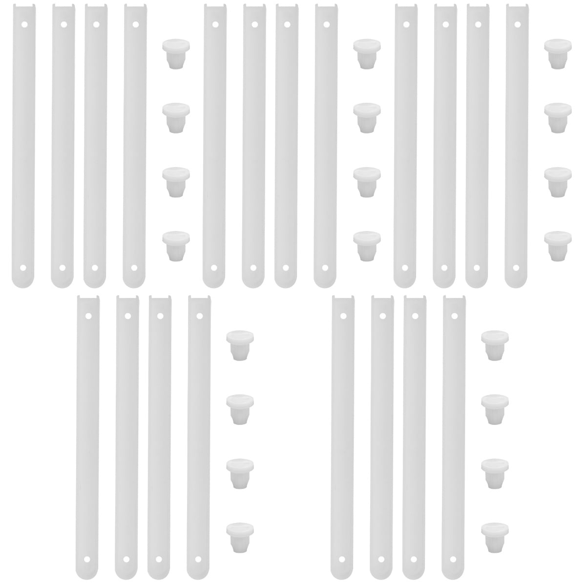20 Pcs Drawer Slides Plastic Drawers Drawer Guide Slide Drawer Track ...