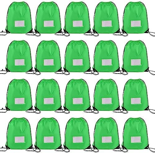 20 Pcs Drawstring Bags,Bulk Draw String Backpack, Cinch Bag Sackpack ...