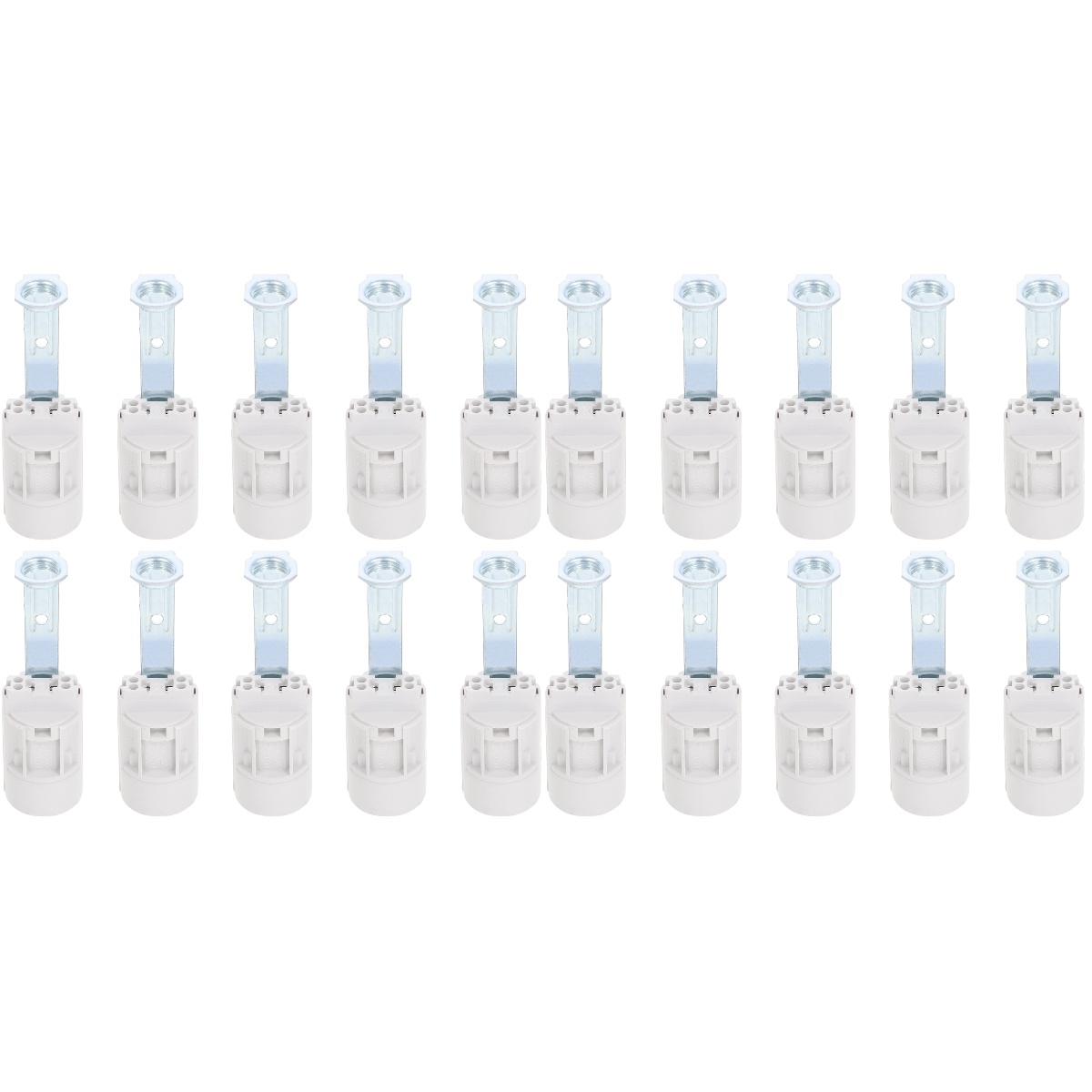 20 Pcs E14 Bracket Lamp Holder LED Stand Candle Base Sockets Light Bulb ...