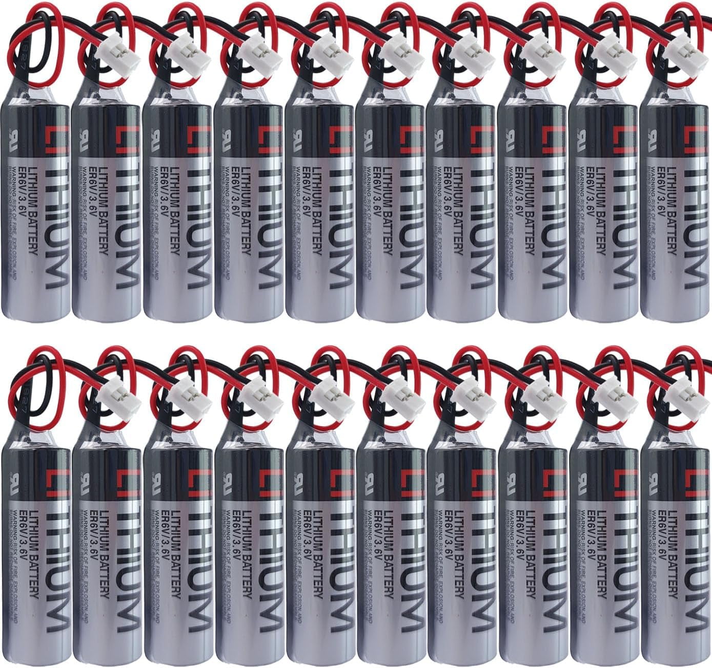 (20-Pcs) ER6VLY 2400mAh ER6V/3.6V Battery for Fuji NXT2 Head Battery H1021H ER6VLY NXT H12.V12 ...