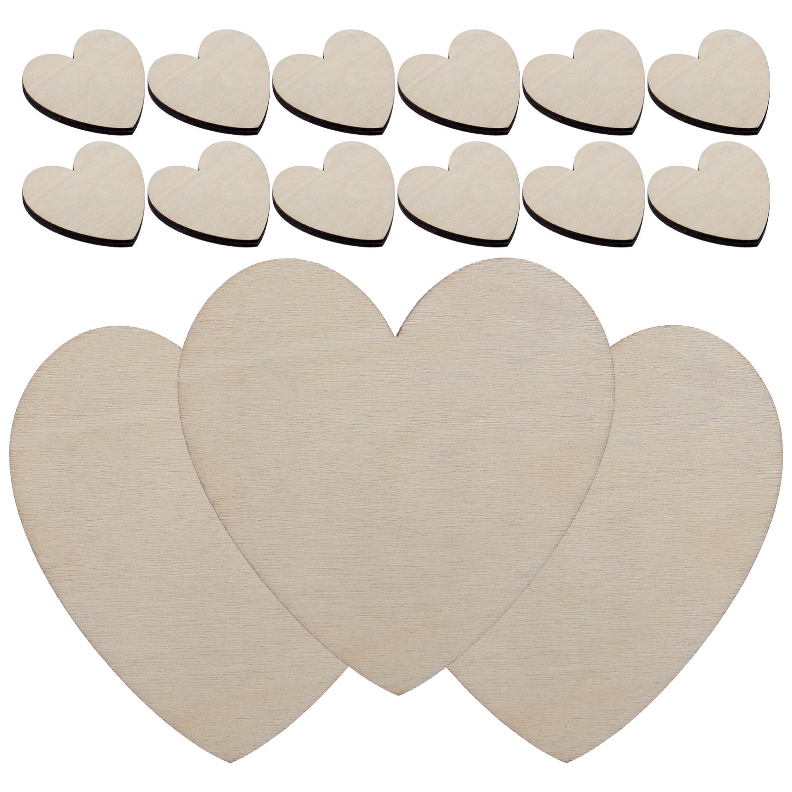 20 Pcs Early Education Materials Crafts Wood Planks Wedding Décor ...