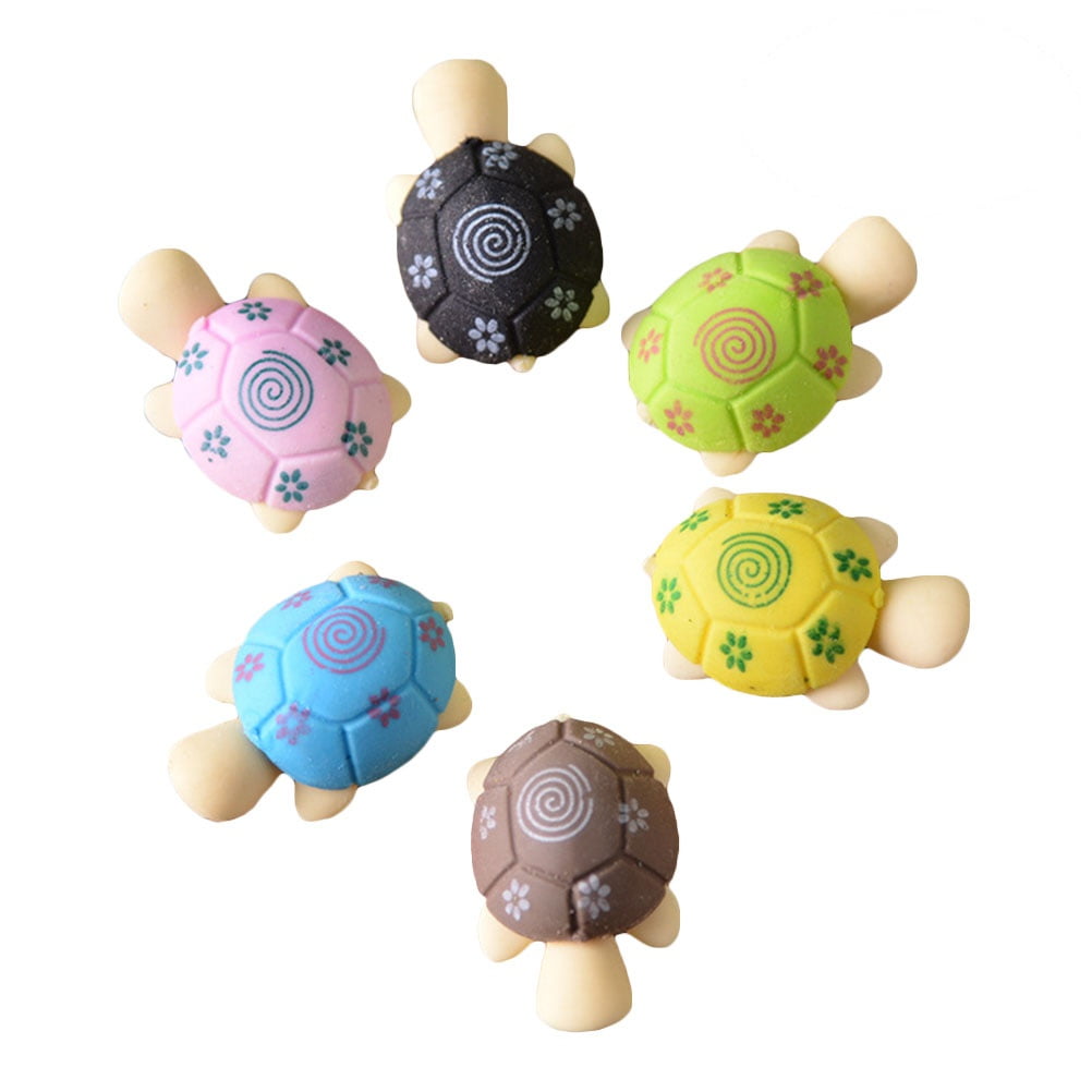 20 Pcs Erasers for Kids Turtle Erasers Erasers Toys Stick Eraser Hair ...