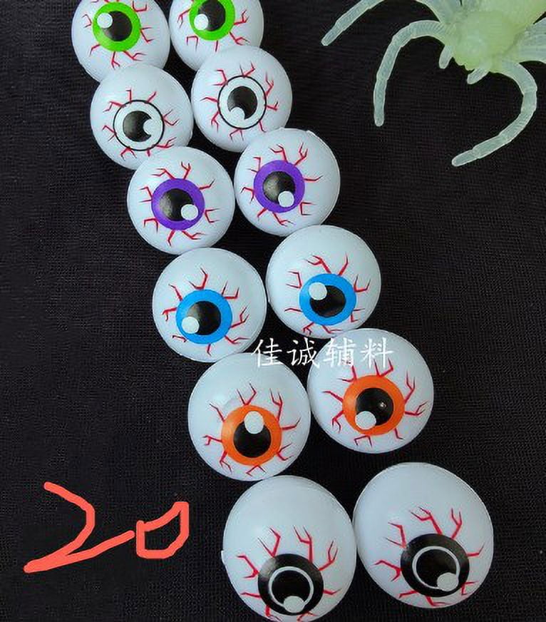20 Pcs Eyeballs Halloween Eyeballs Creepy Fake Eye Balls Halloween ...
