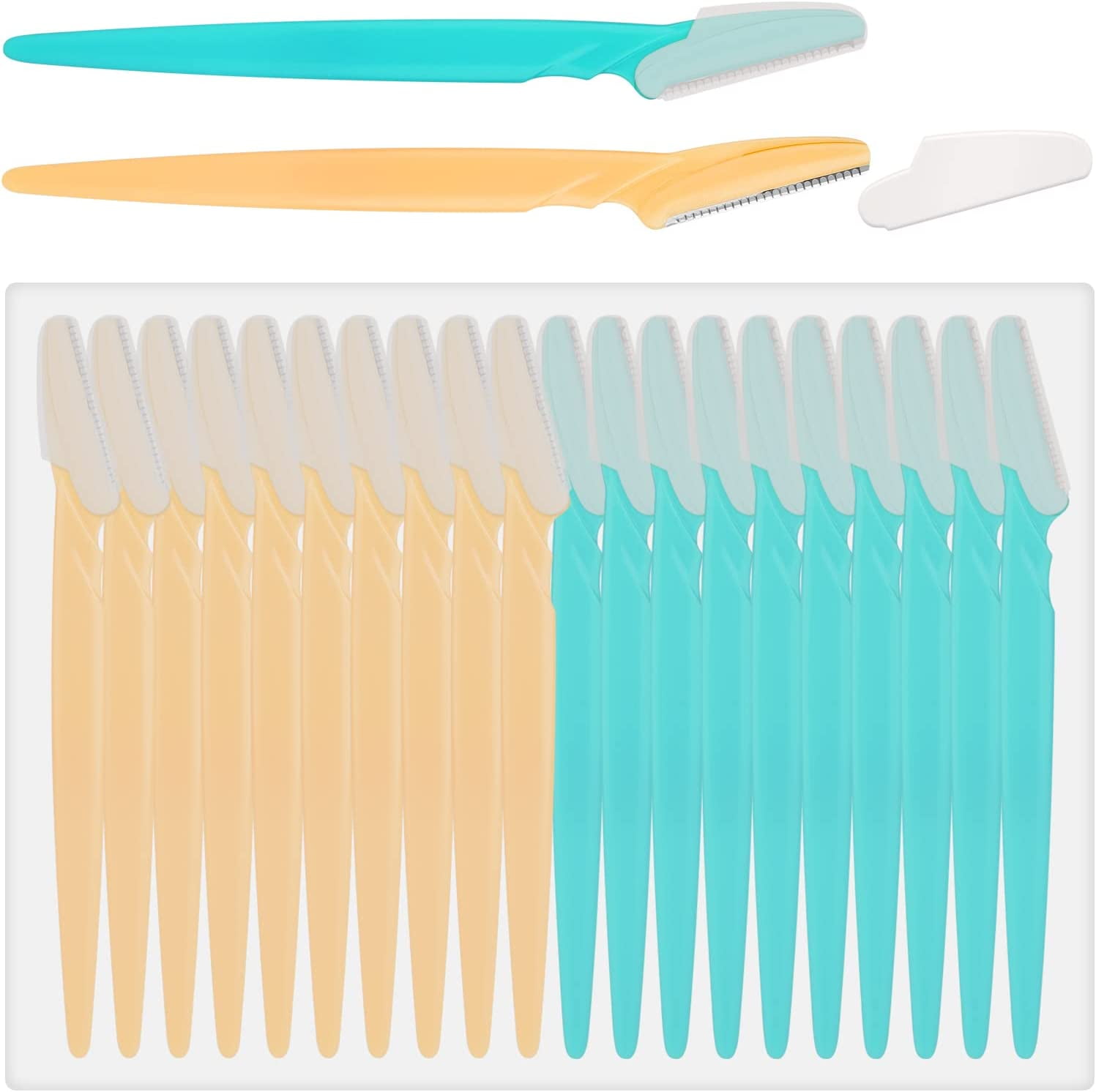 20 Pcs Eyebrow Razor Trimmers for Women and Men Face Hair Removers ...