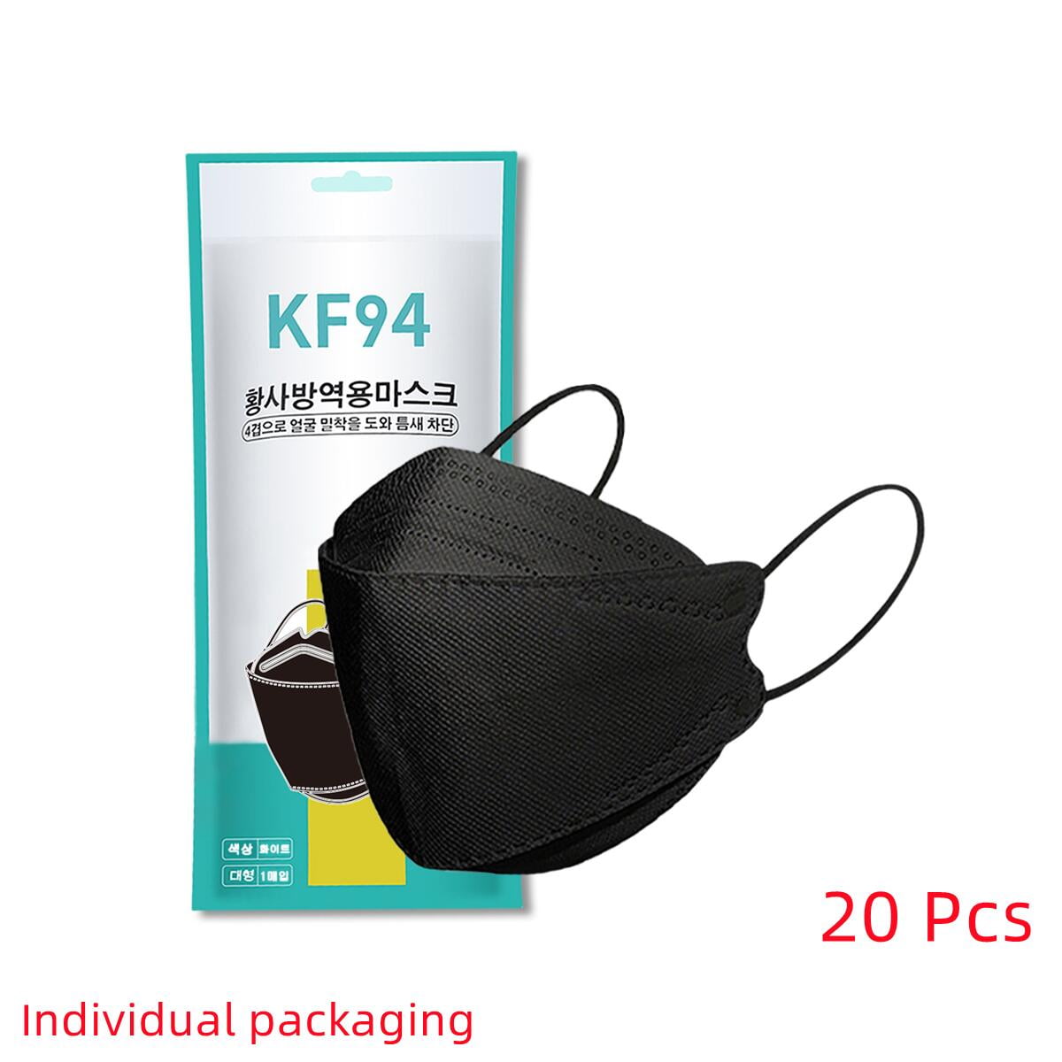 20 Pcs Face Mask Adult Plus Size Breathable Comfortable Adult 3D Masks ...