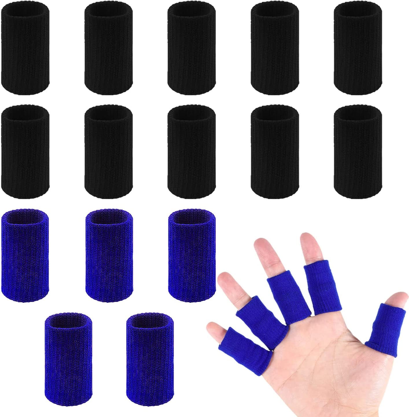 20 Pcs Finger Splints, Finger Sleeves Protectors Finger Brace Sport ...
