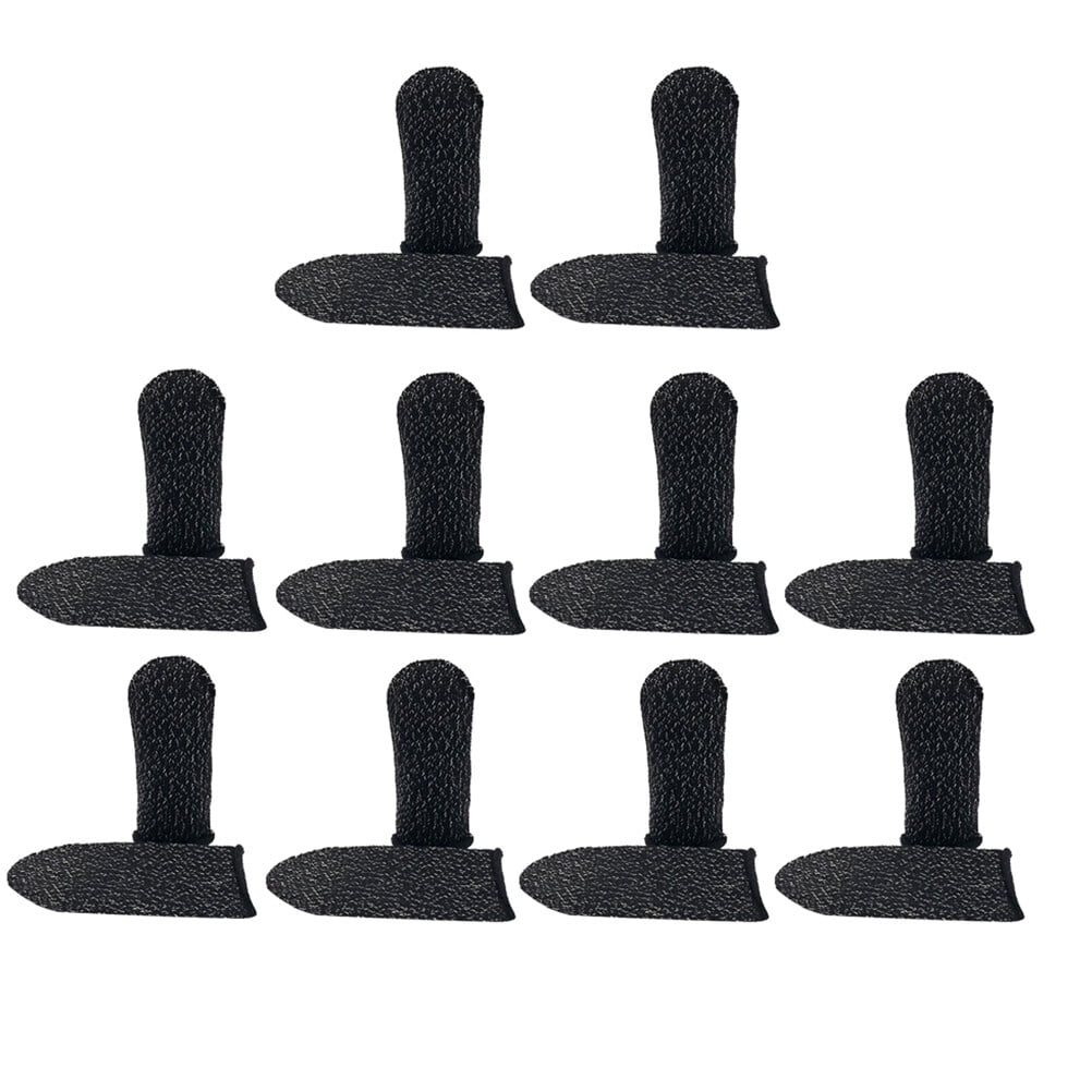 20 Pcs Finger Tip Touch Screen Finger Sleeve 4.5X0.5CM Black - Walmart.com