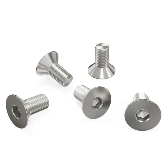 20 Pcs Flat Head Socket Cap Screws,Allen Hex Drive Type, 304 Stainless ...